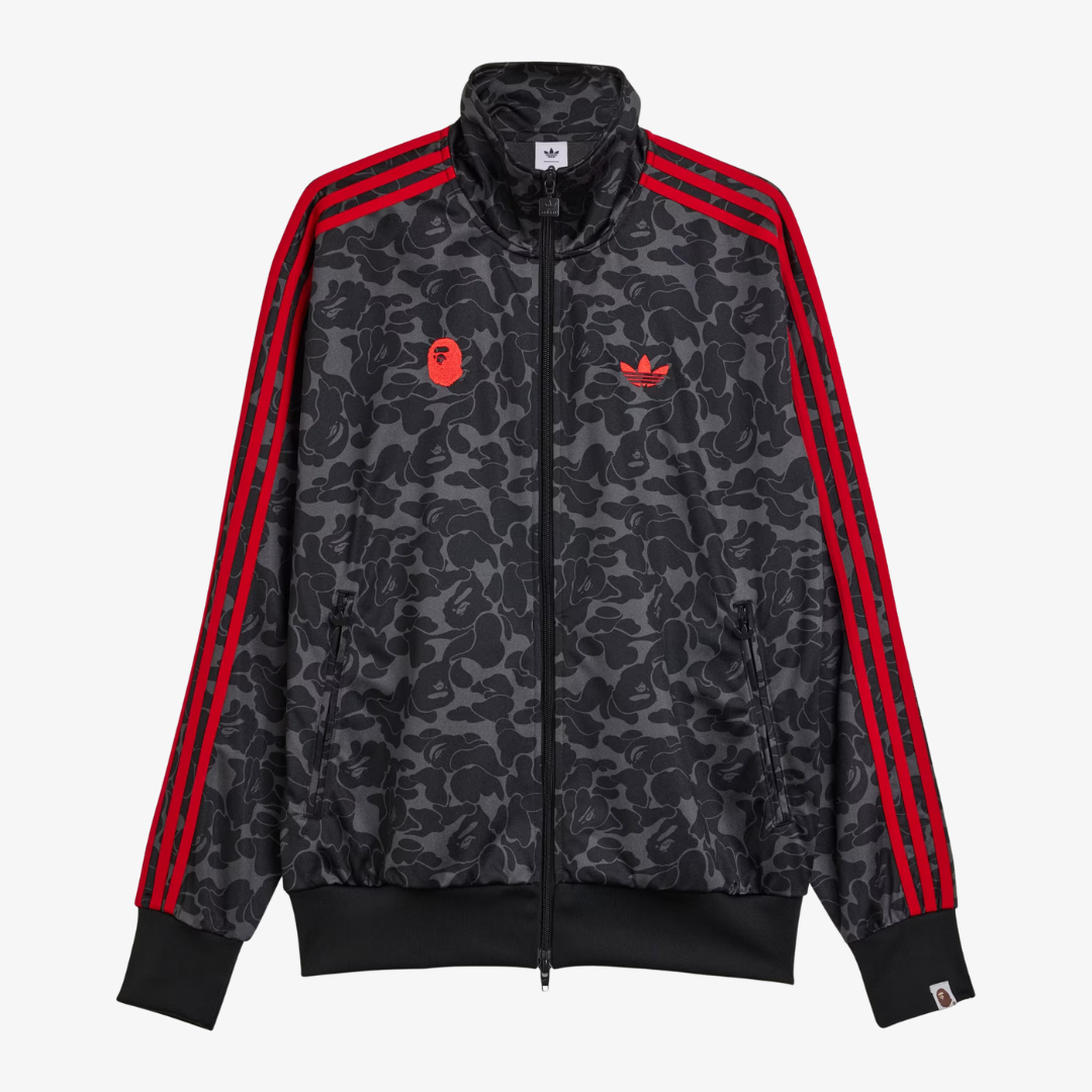 mens adidas x bape track jacket (black) – Premium Goods